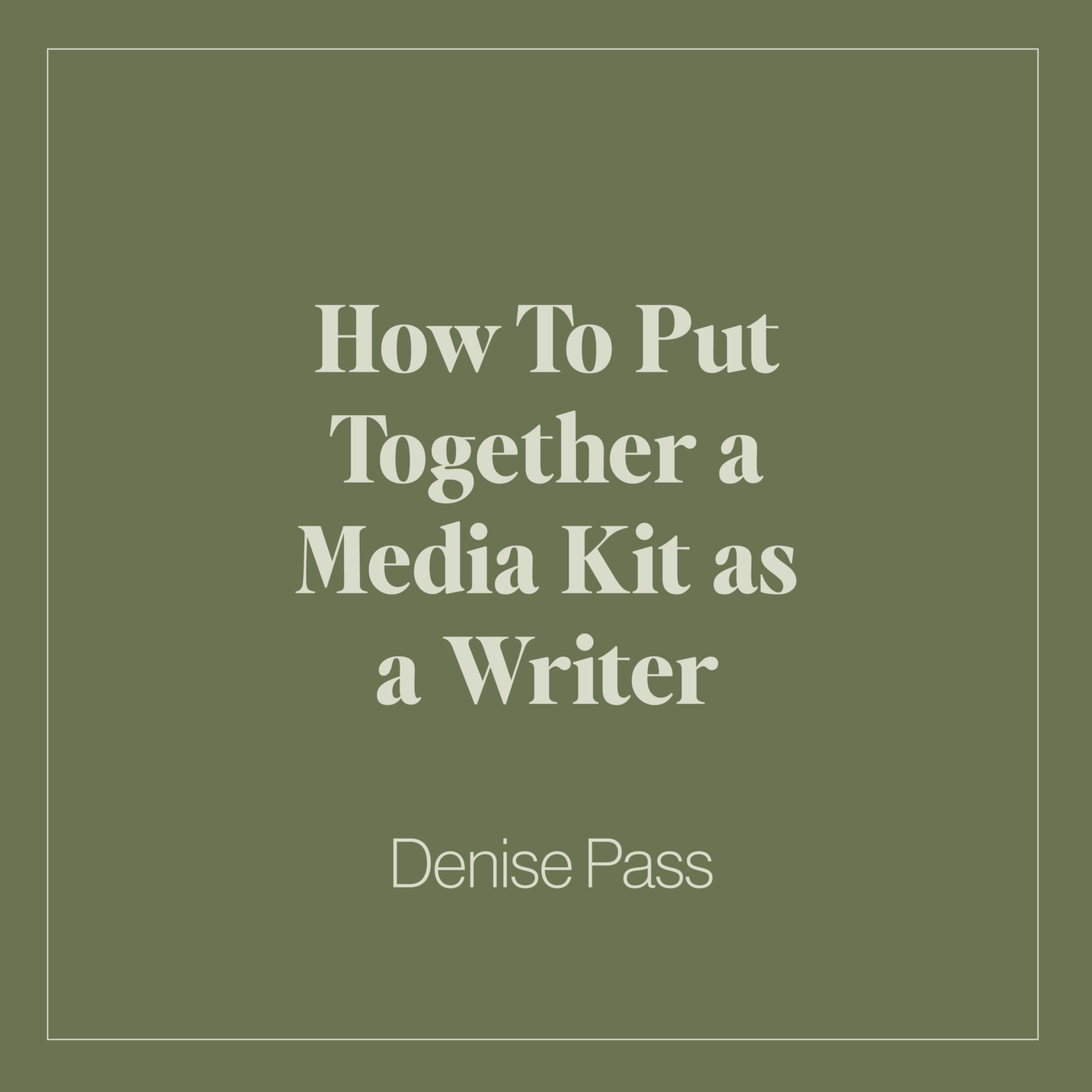 How To Put Together a Media Kit as a Writer – COMPEL Pro Writers Training