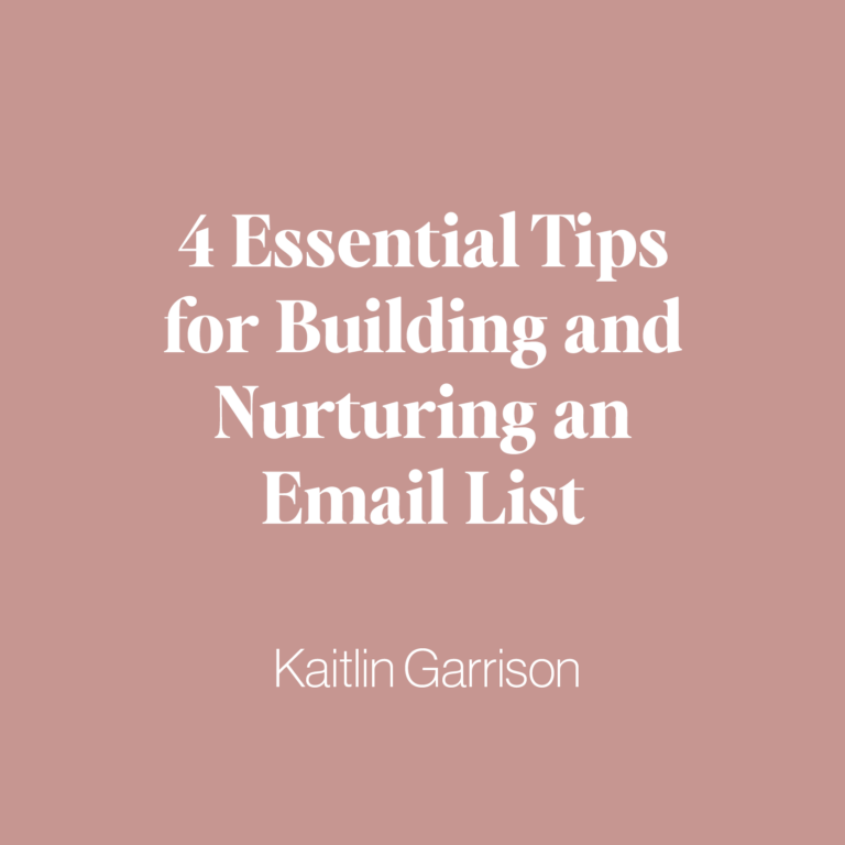 4 Essential Tips for Building and Nurturing an Email List – COMPEL Pro ...