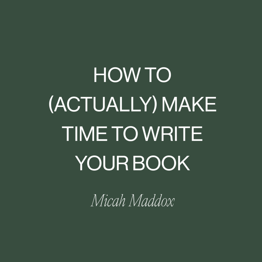 How To (Actually) Make Time To Write Your Book – COMPEL Pro Writers ...